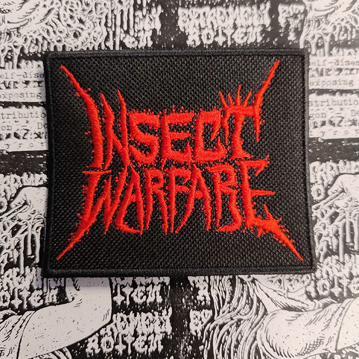 Insect Warfare - "Logo" Patch (Red) — Extremely Rotten Productions